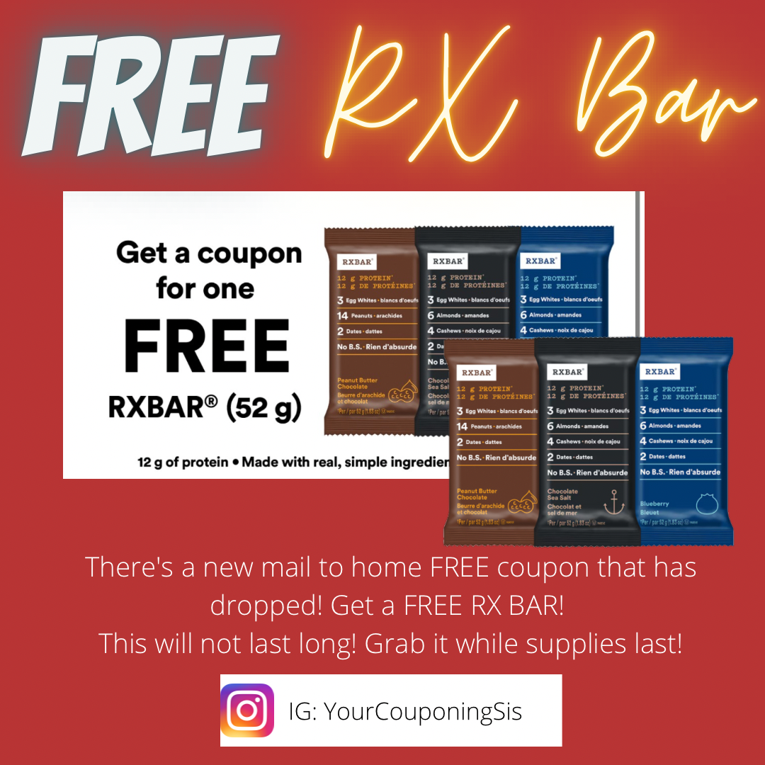 FREE RX Bar | Save With Sis